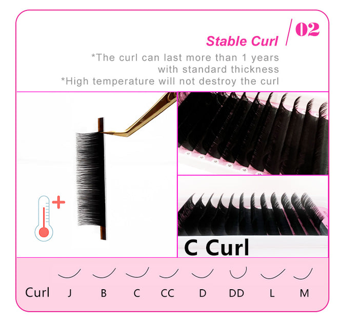 0.03MM Cashmere Premium Mega Volume Eyelash Extensions – meecil lashes